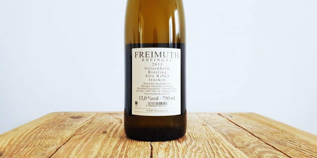 Freimuth Riesling Alte Reben 2015 | wine-stories.de